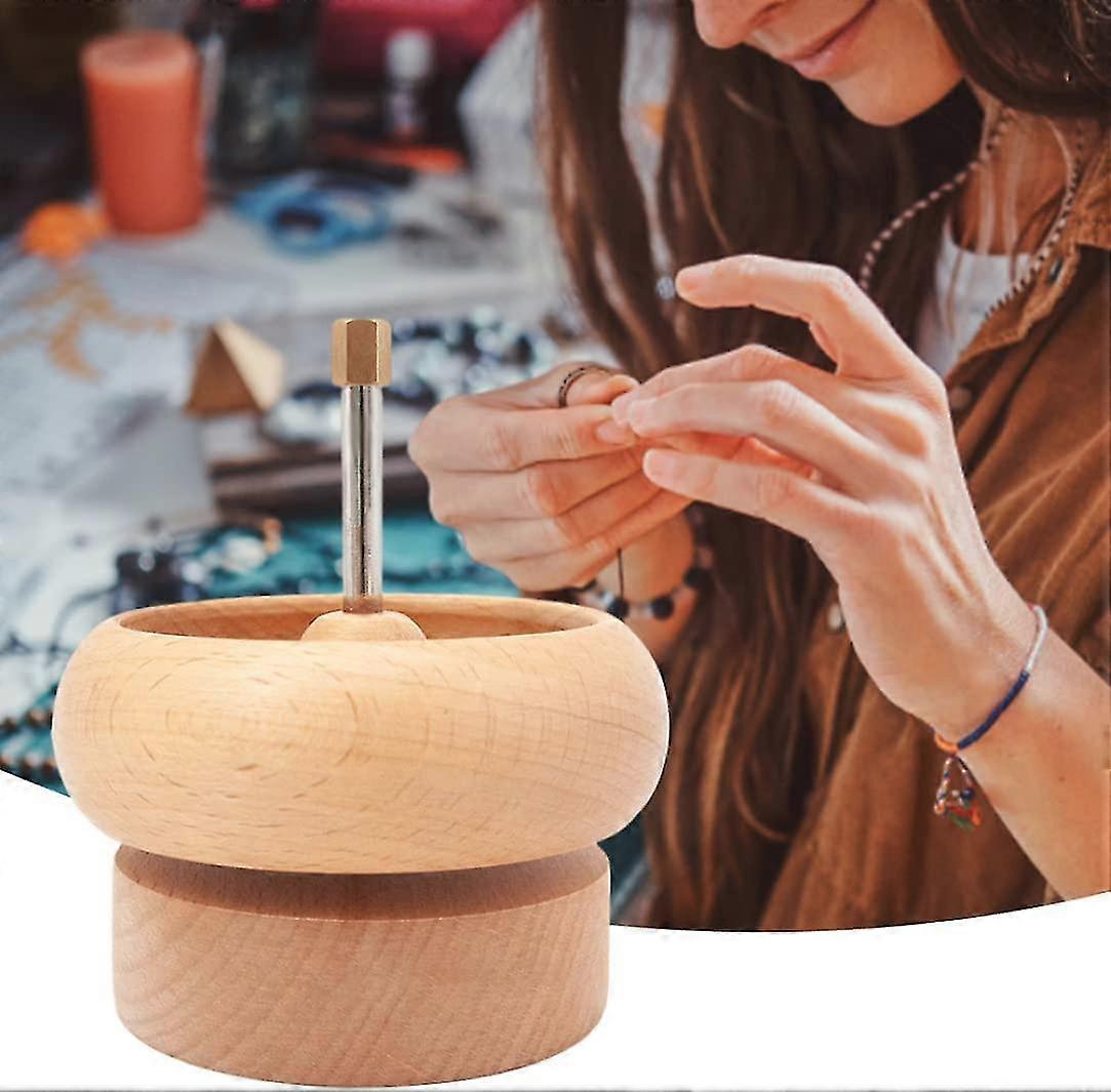 Bead Spinner Wooden Jewelry Making Bead Holder Spin Loader Holder ...