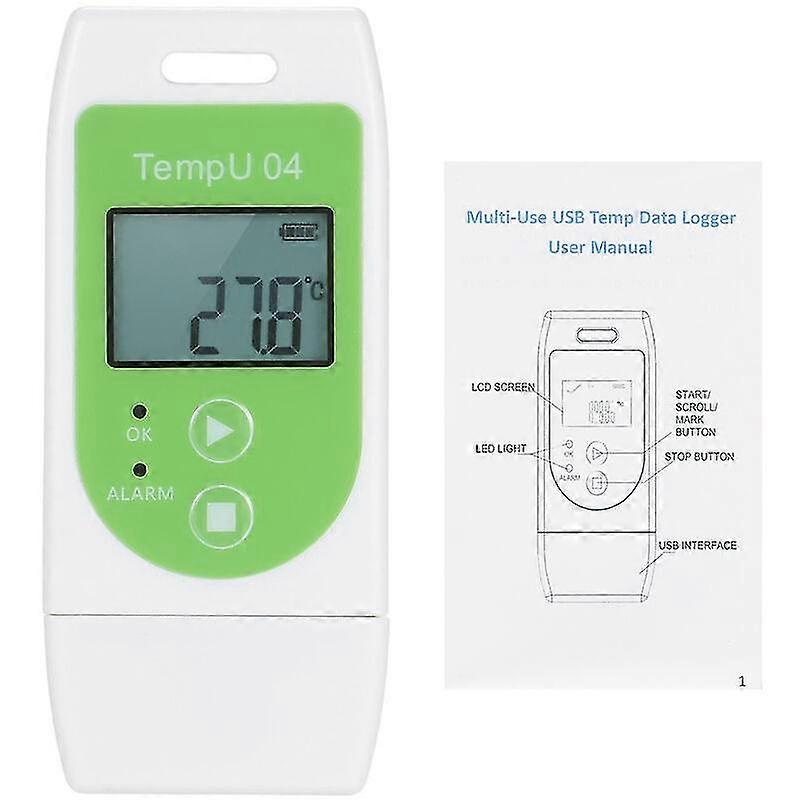 Thermometer Data Logger - USB Temperature Logger with 32,000 Recording ...