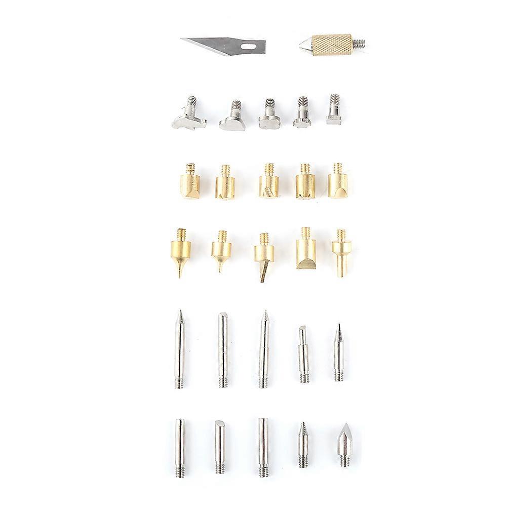 1 Set Pyrography Wood Working and Soldering Tips Alphabet Numbers ...
