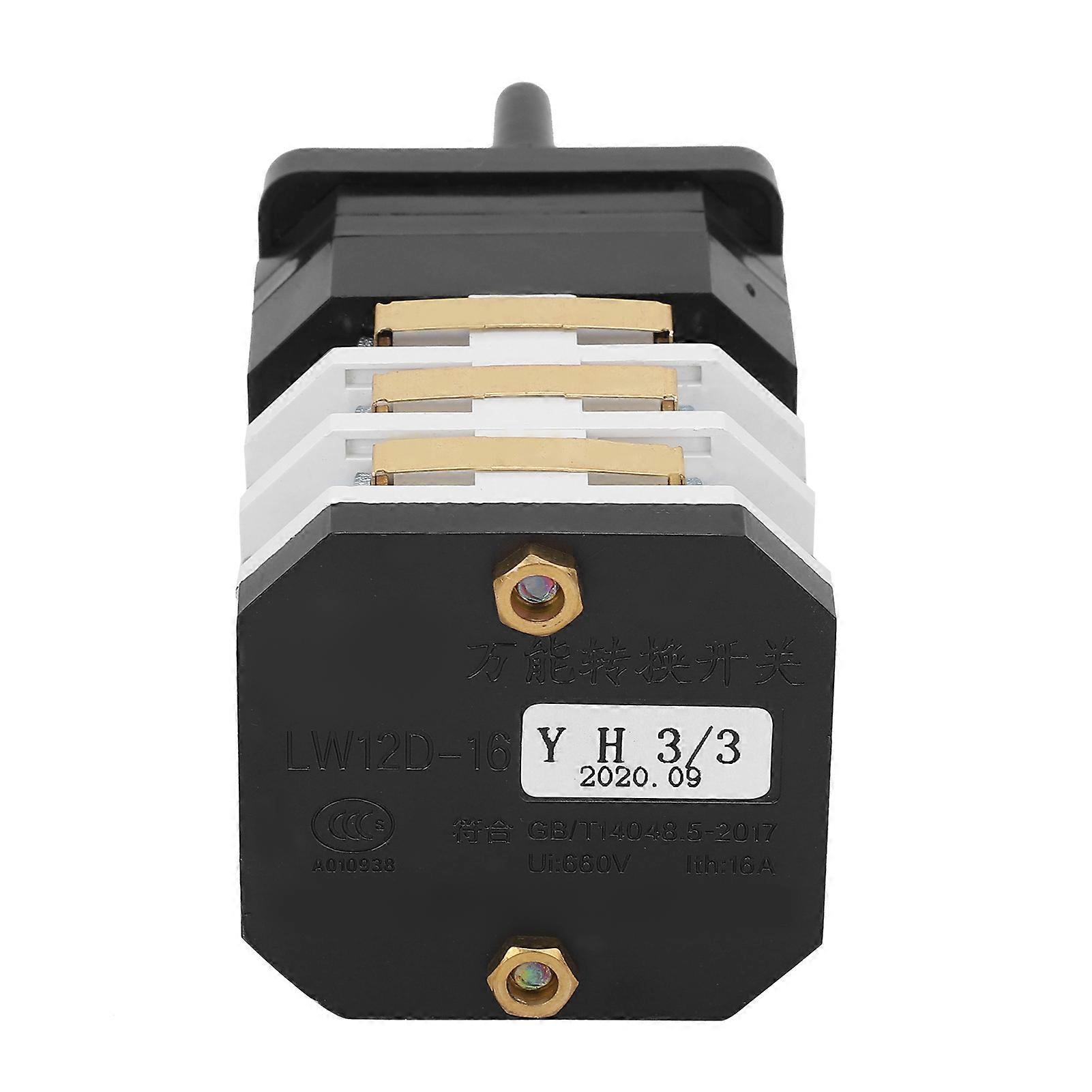 Universal Electric Cam Switch Rotary Switches LW12D16YH3/3 220V380V 16A ...