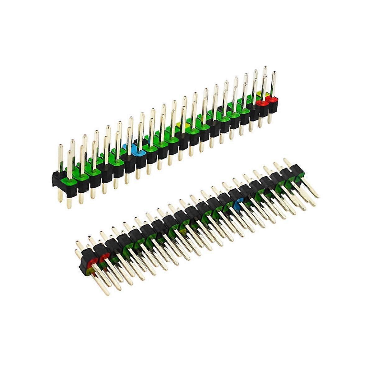 5 Pcs 2 x 20 Pin Male GPIO Header for Raspberry Pi Zero Double Row 20 ...