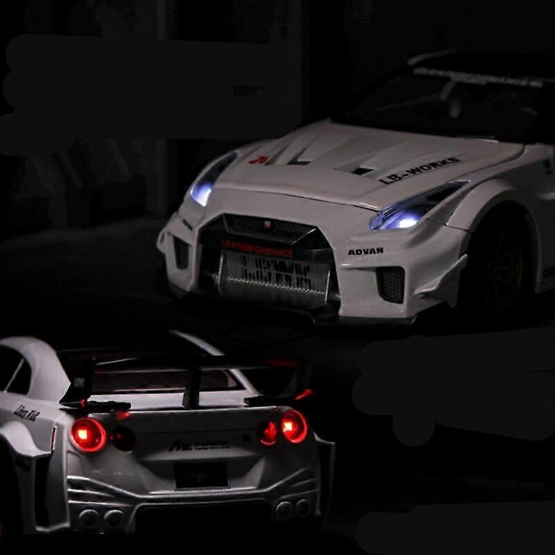 1:32 Skyline Ares Nissan GTR CSR2 Alloy Sports Car Model Diecast Metal ...