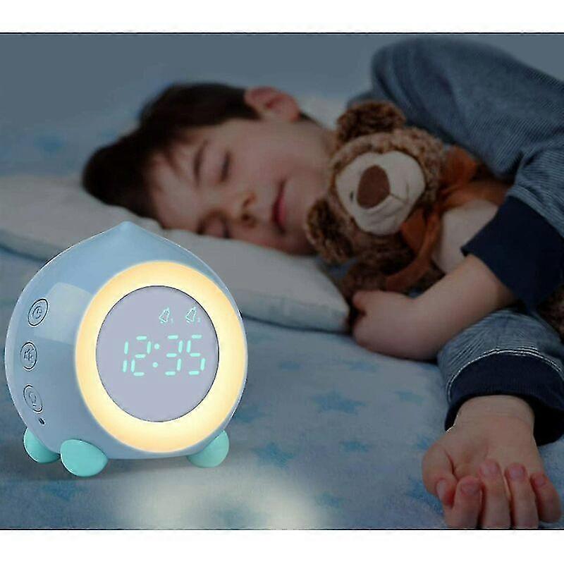 Children's Alarm Clock Light Up Digital Led Lamp Alarm Clock Night ...