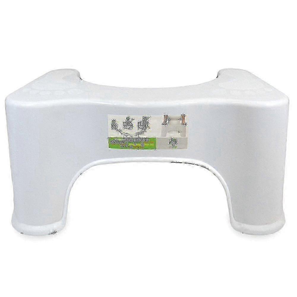 Squatting Toilet Stool 9 Inch Non-slip Bathroom Step Up Stool Relieves ...