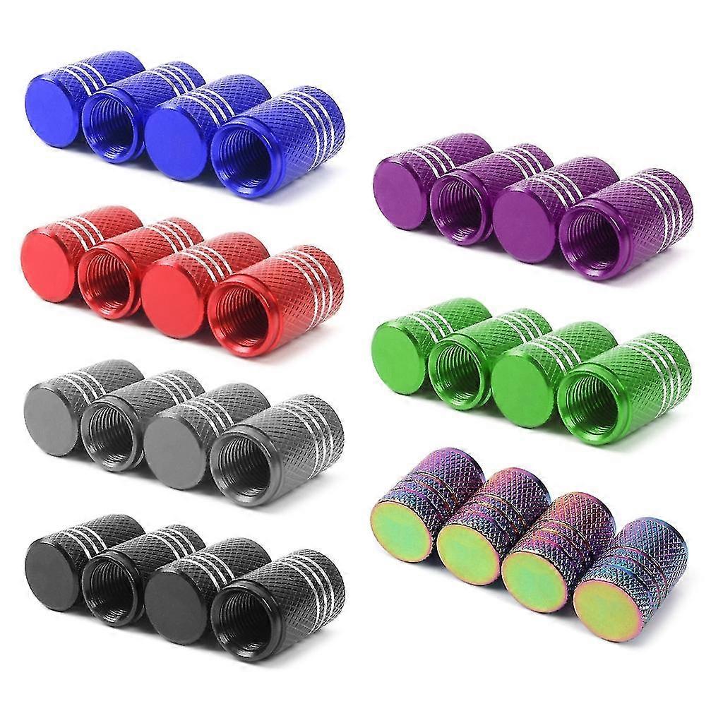 Car Tire Valve Stem Caps 4 Pcs Air Caps Cover Aluminum Alloy For Model ...