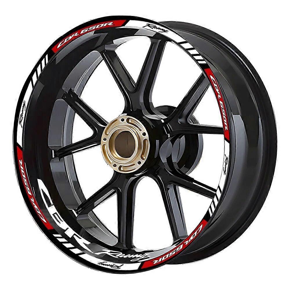 16 Strips Motorcycle Wheel Tire Stickers Reflective Rim Tape Decals for ...