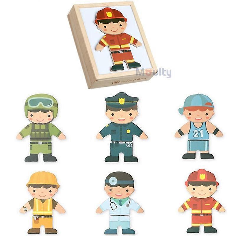 Moulty Magnetic Puzzles Bear Dress up Puzzles With Storage Case ...