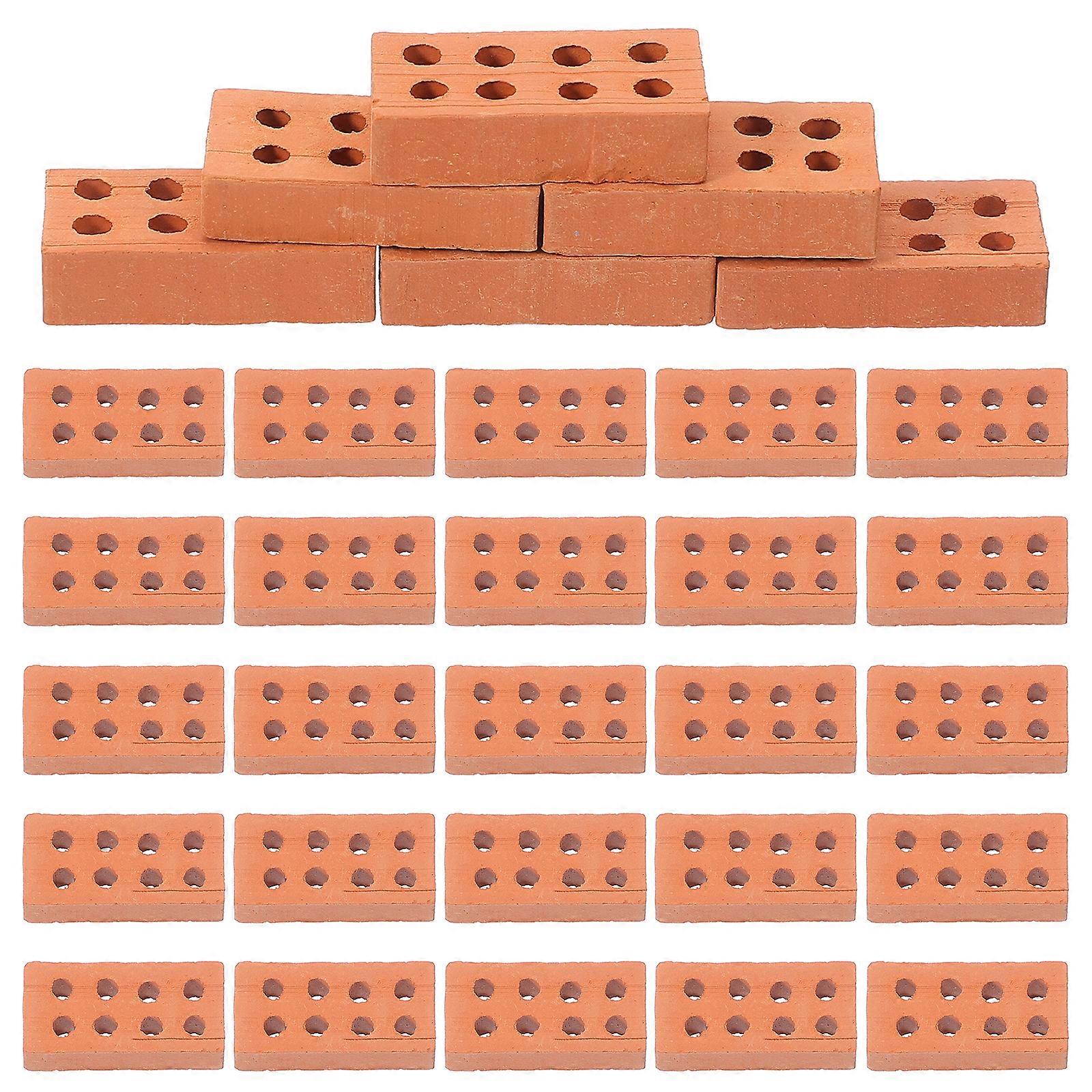 50Pcs DIY Miniature Brick Models Simulation Mini Brick Models DIY Mini ...