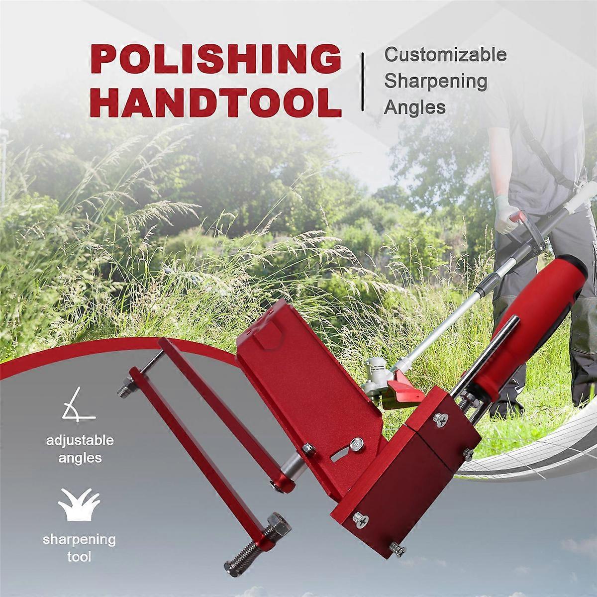 American Style Lawn Mower Blade Adjustable Angle 15-45 Sharpener Aluminum Alloy Garden Tool ...