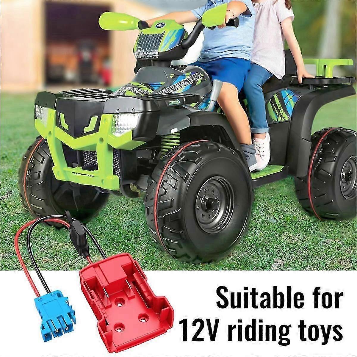 Power Wheels Adapter for Battery with Wire Harness Connector 12AWG Wire ...