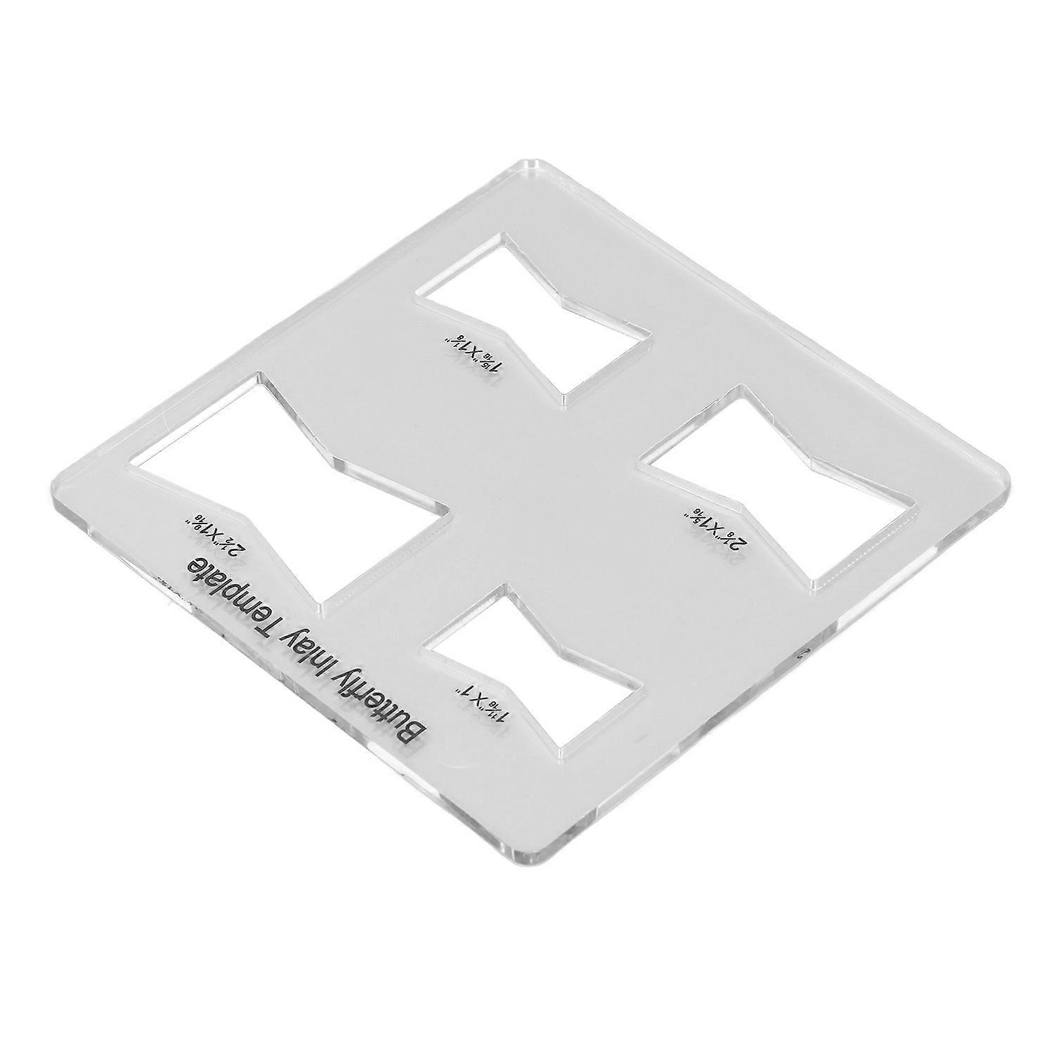 Butterfly Inlay Template Acrylic Bowtie Router Template for Woodworking ...