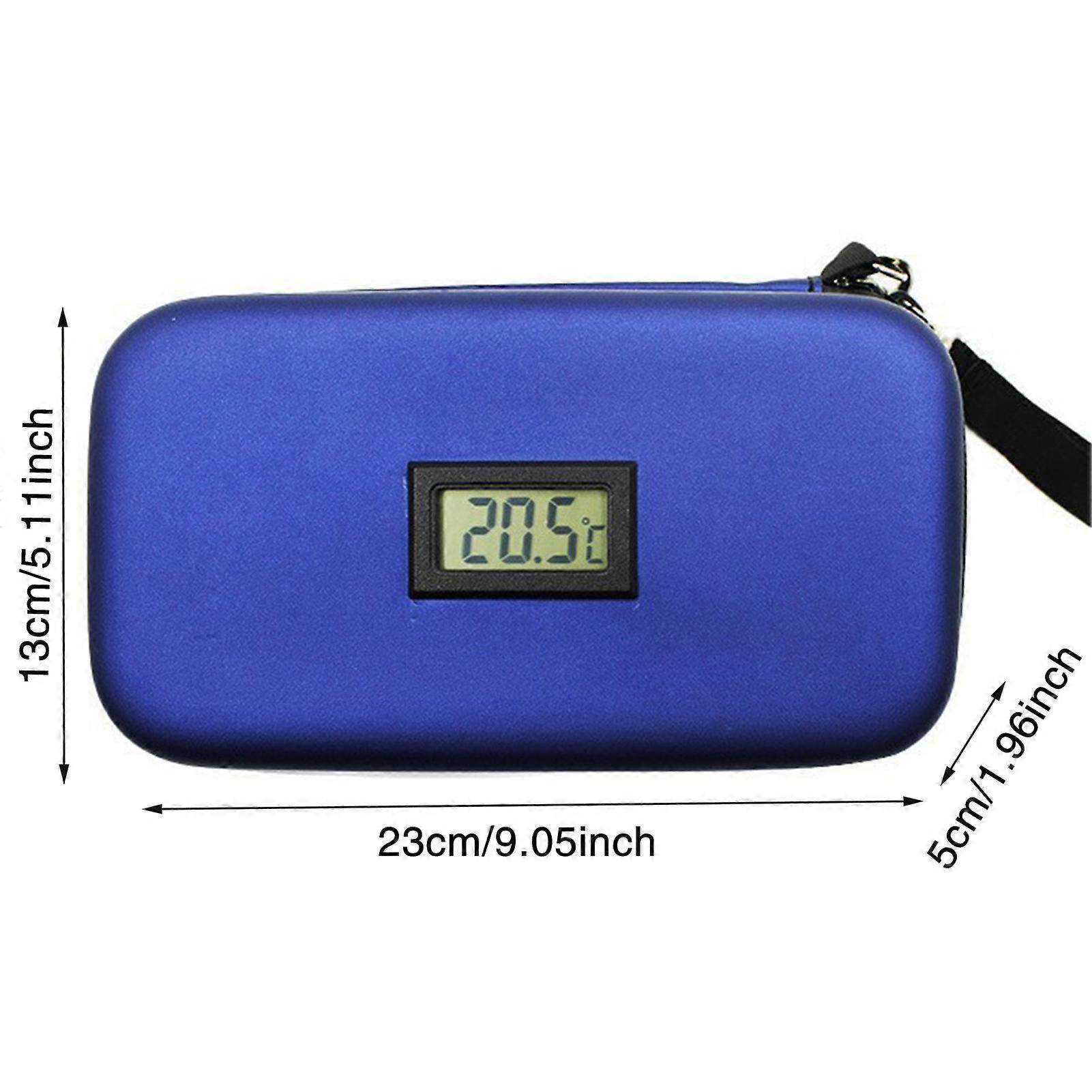 Insulin Cooler Refrigerated Box with Thermometer Temperature Display ...