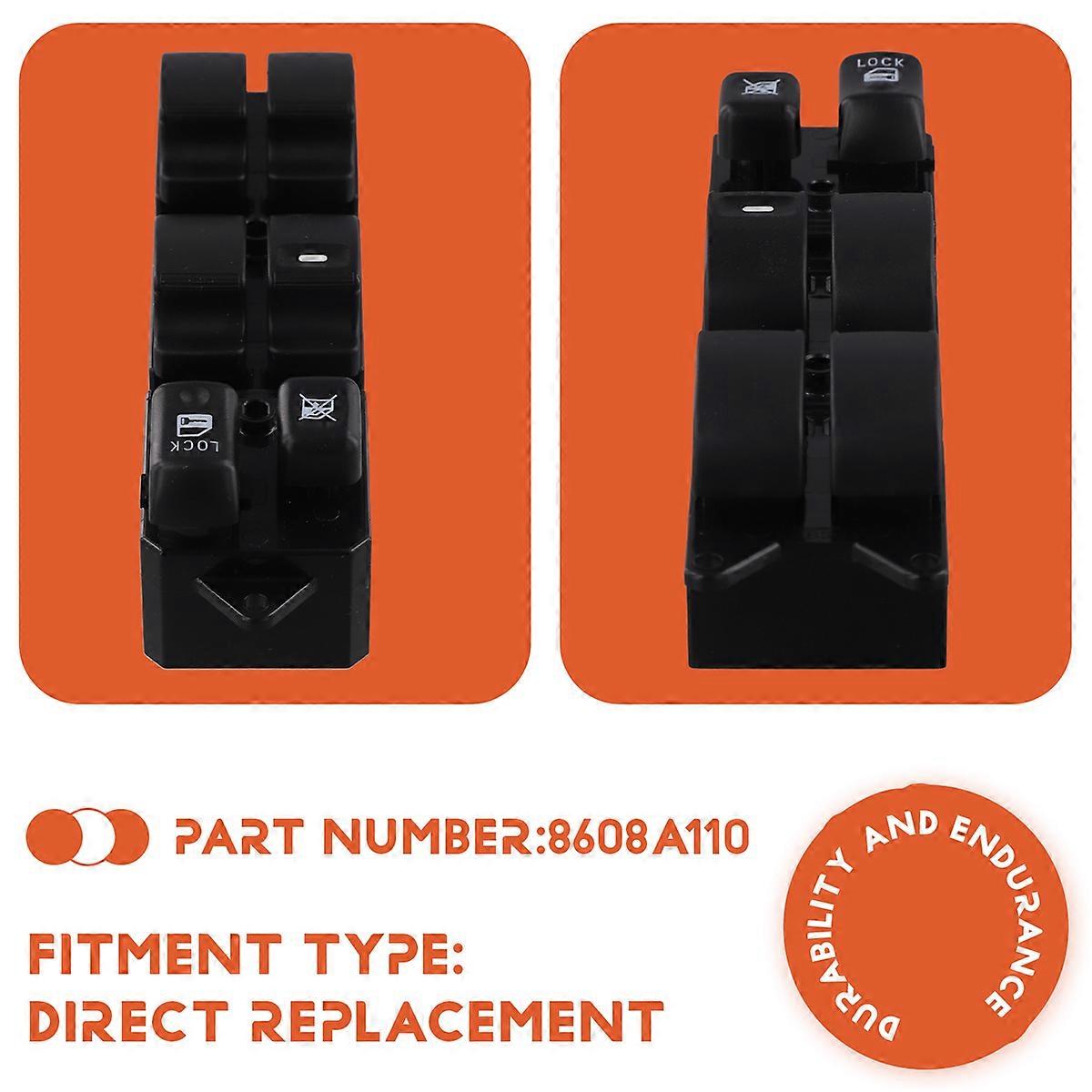 Window Driver'S Switch Window Lift Control Switch Button 8608A110 for ...