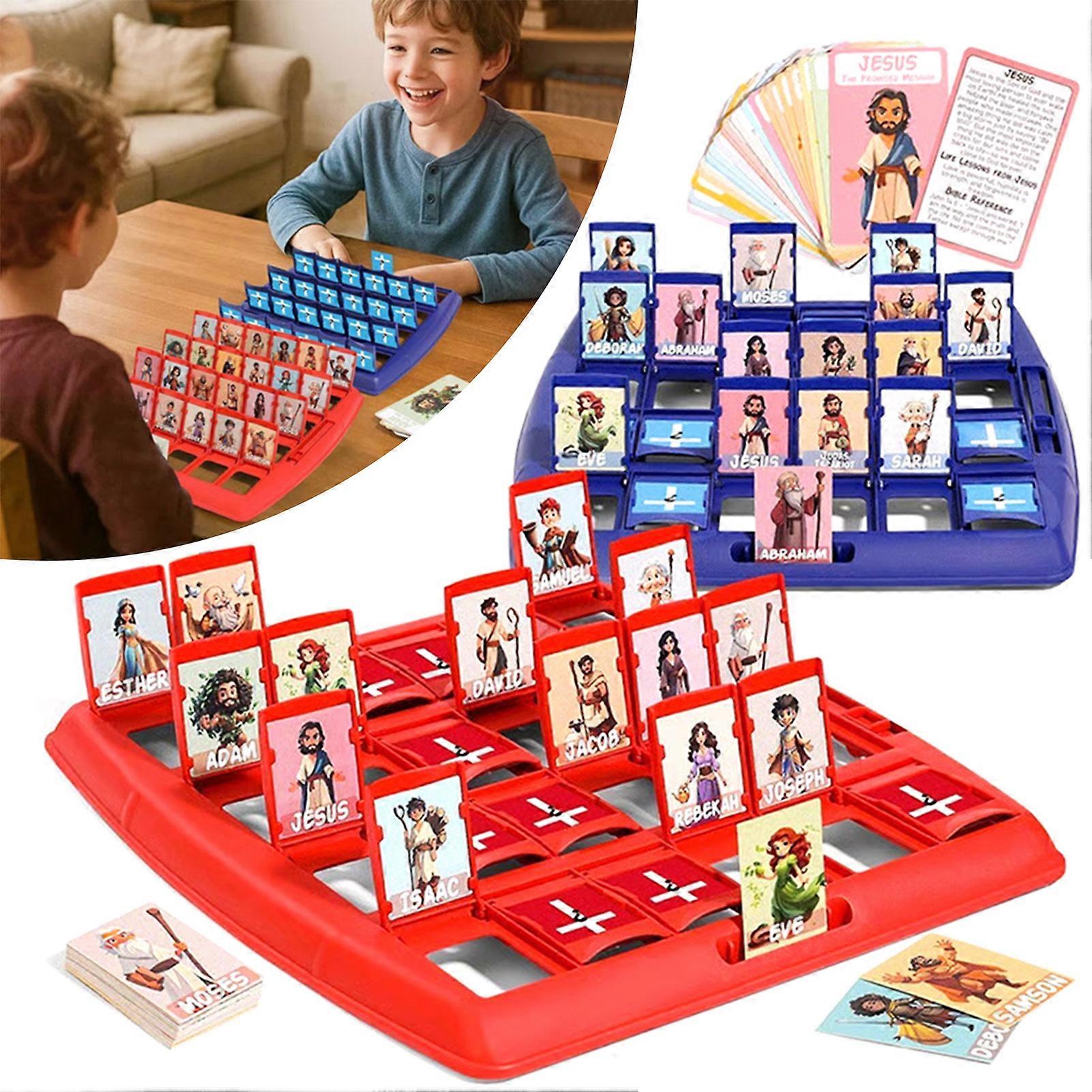 Guess Who Cards Game Bible Themed 24 Holy Bible Characters with Life ...