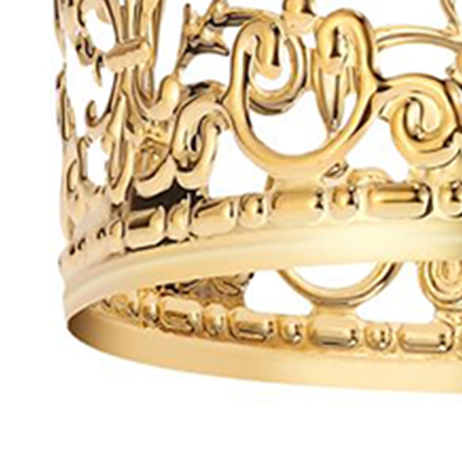 Cake Topper Realistic Looking Rust-proof Metal Crown Cake Topper Royal ...