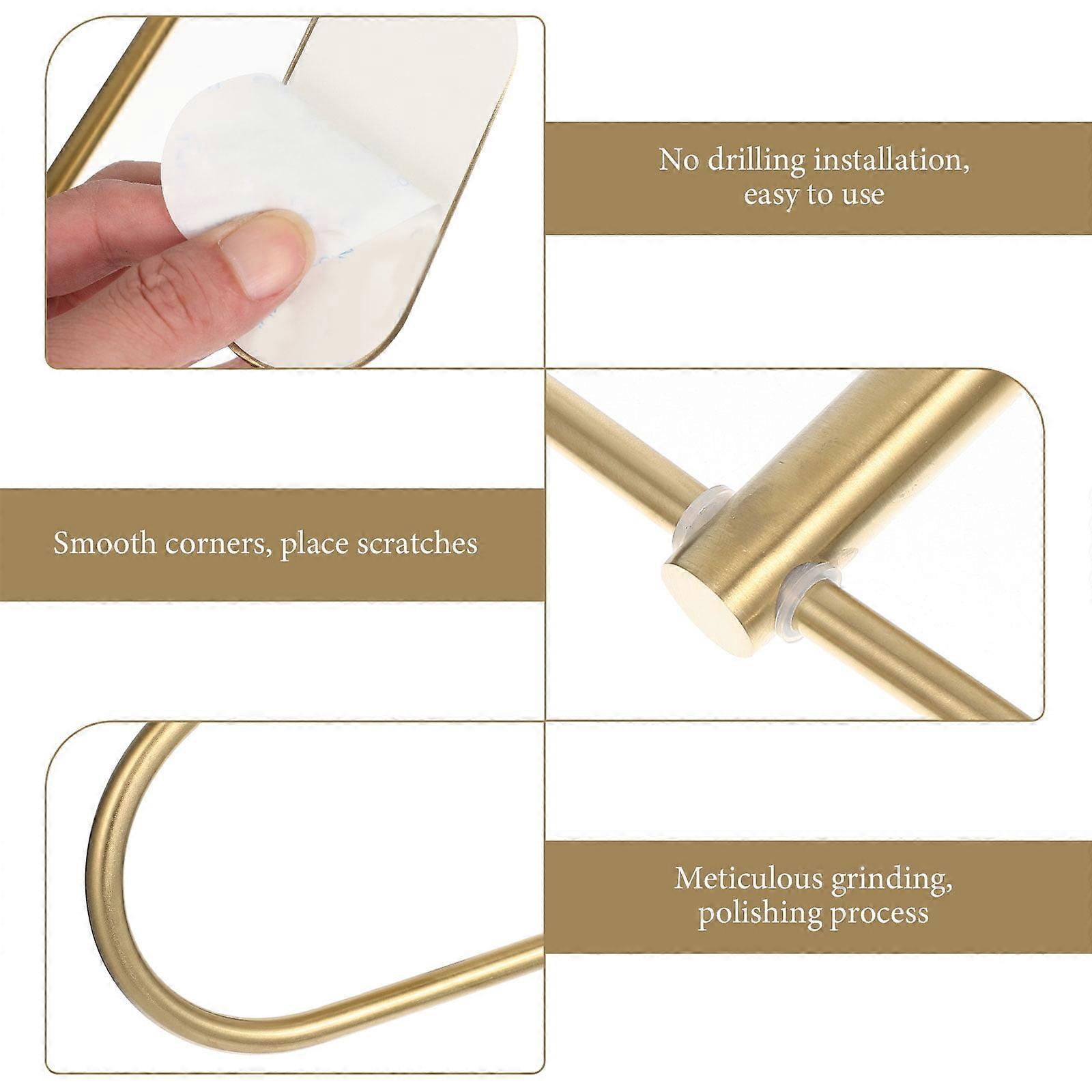 Towel Ring Wall Mount Rack Closet Hooks for Bathroom Supply Household ...