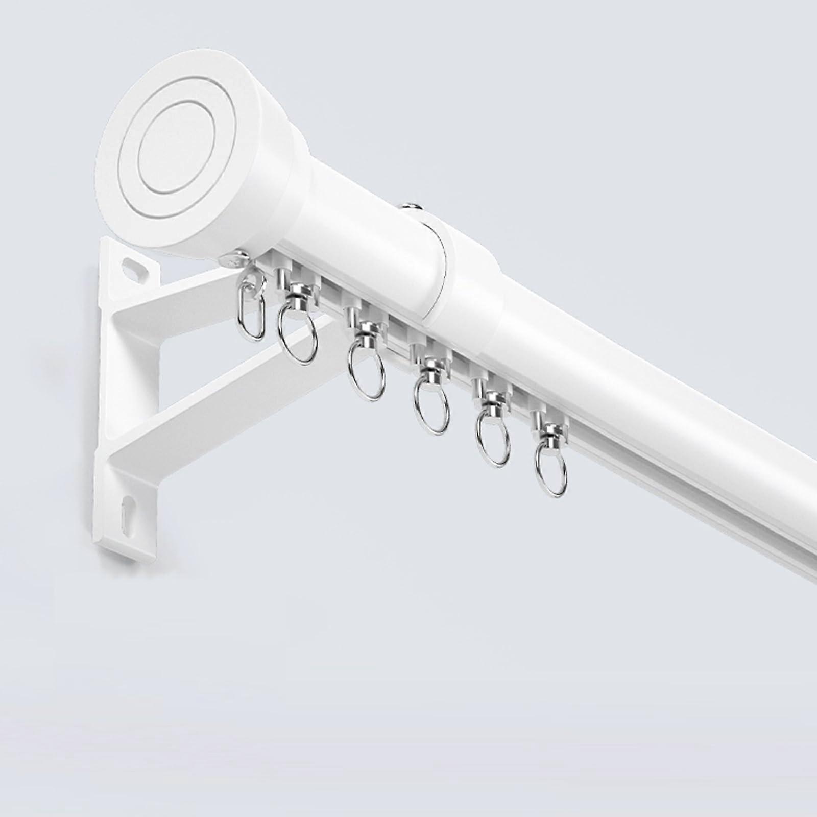 Curtain Track System Aluminum Heavy Duty Rod Wall Mounted Quiet Glide ...