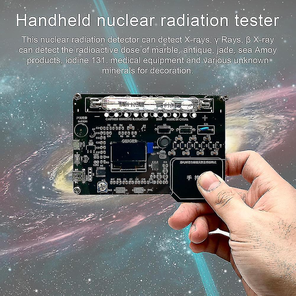 Handheld Portable Simple Assembled Diy Geiger Counter Kit Module ...