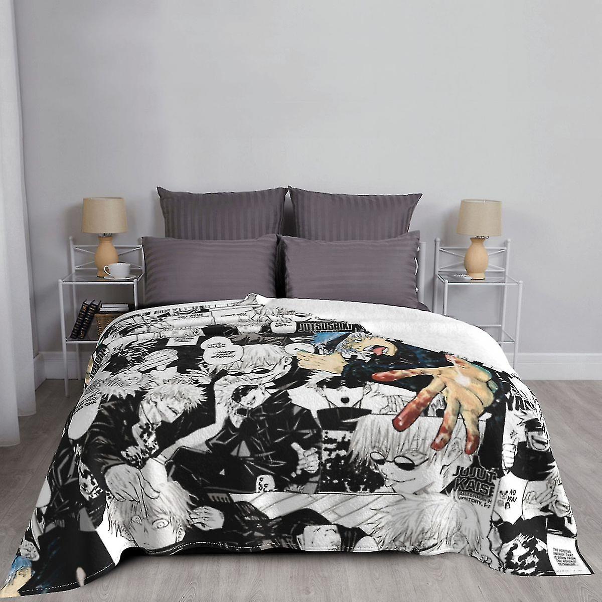 Gojo Satoru Jujutsu Kaisen Manga Collage Blanket Fleece Spring Autumn ...
