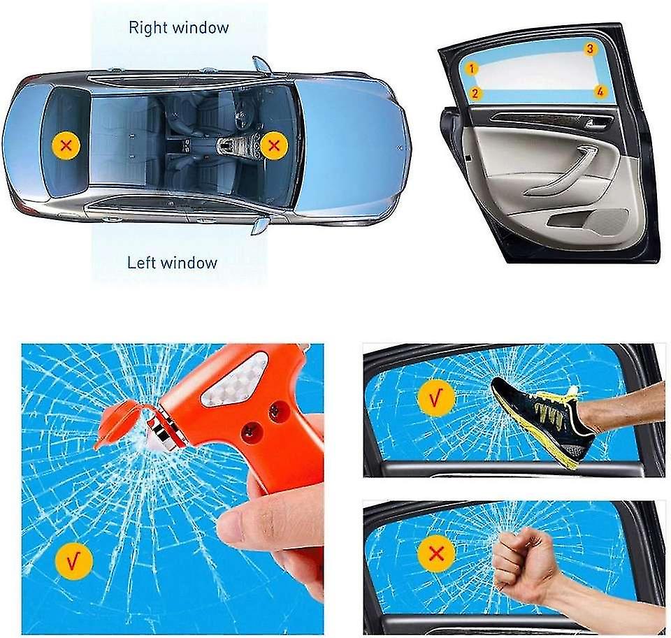 Car Safety Hammer, Auto Emergency Escape Hammer With Window Breaker And ...