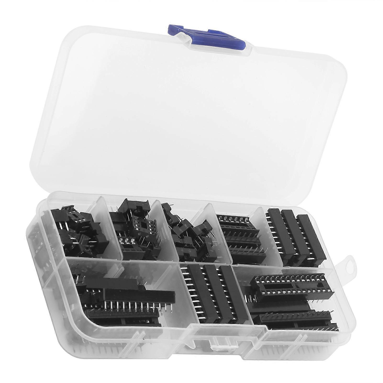 66Pcs IC Sockets Adapter InLine DIY Electronic Component 6 8 14 16 18 ...