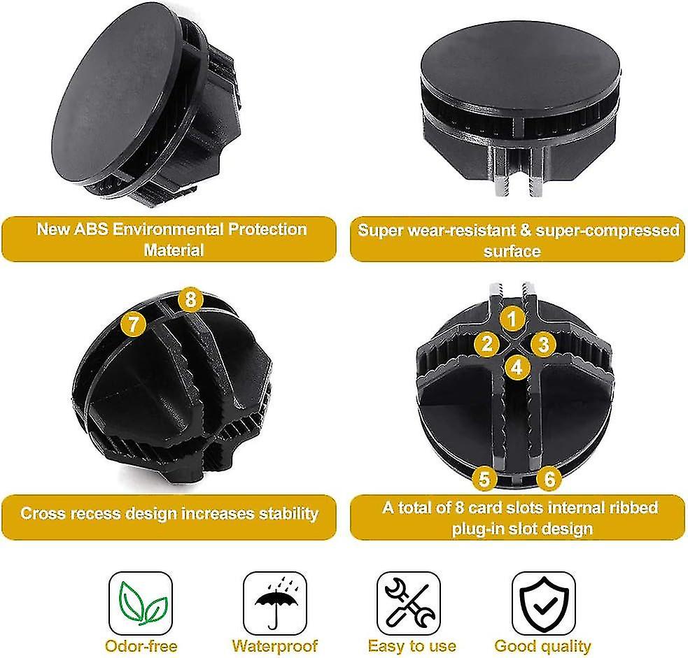 20PCS Wire Cube Plastic Connectors Black Interlocking Plastic Connector ...