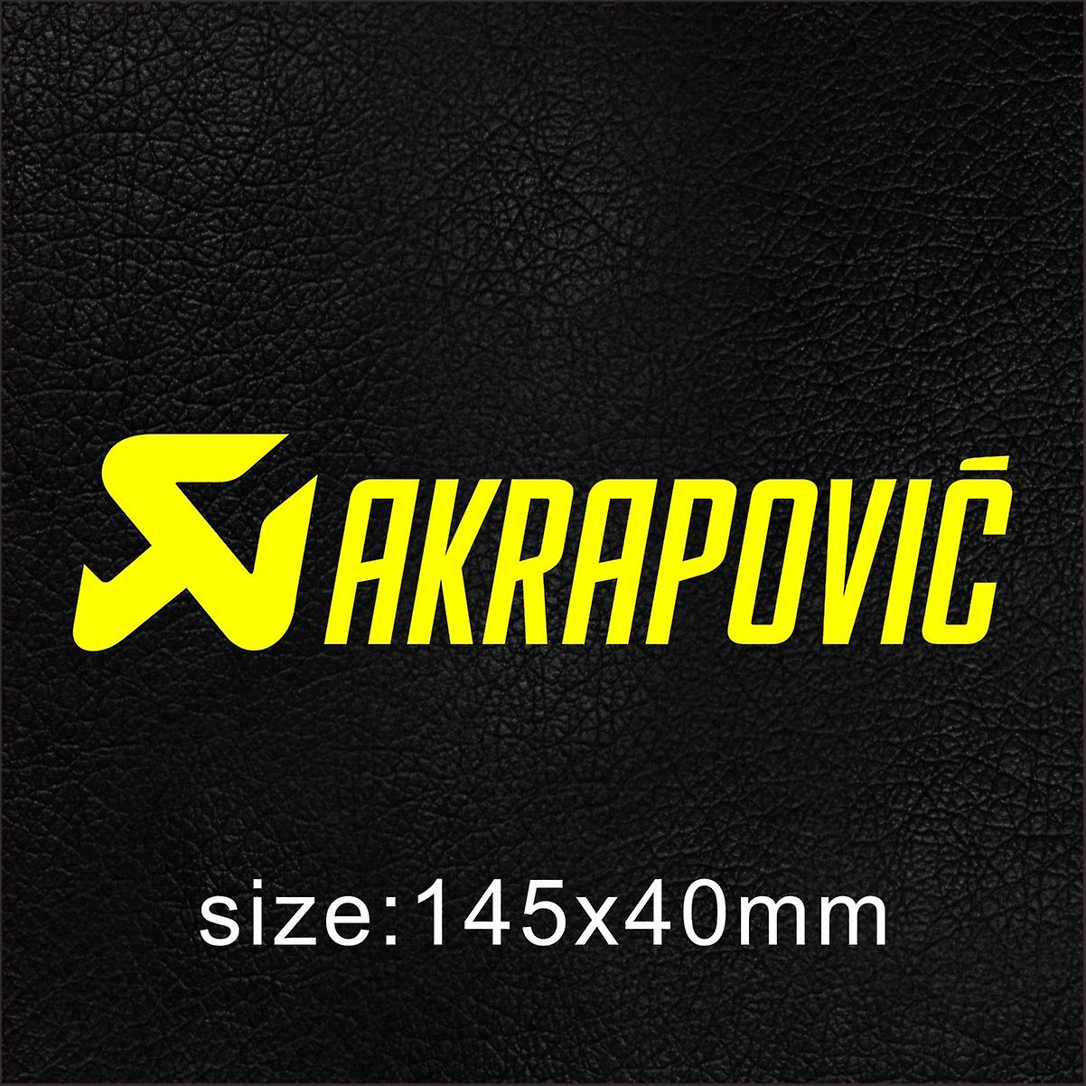 1 Pair Vinyl Exhaust Akrapovic Sticker Silencer Muffler Tip Pipe Tank ...