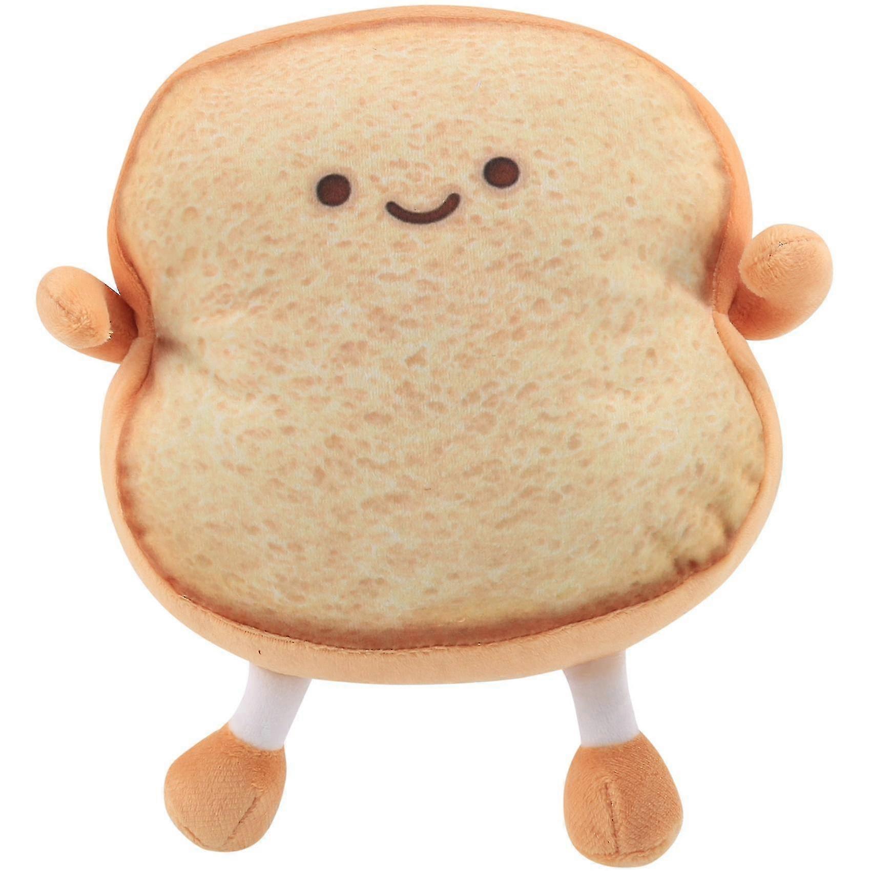 Toast Bread Pillow Plush Funny Food Plush Toy Pillows Toy Pillows Bread ...