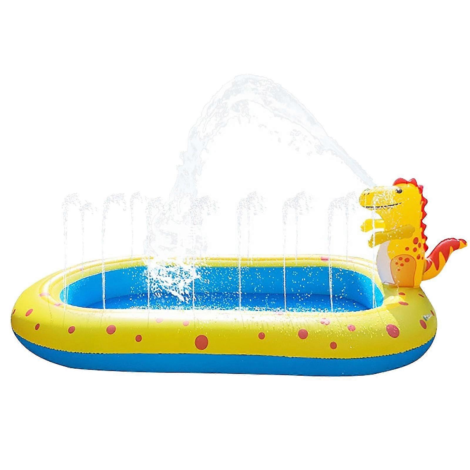 Inflatable Sprinkler Swimming Pool 3 In 1 Family Sized Outdoor Pool ...