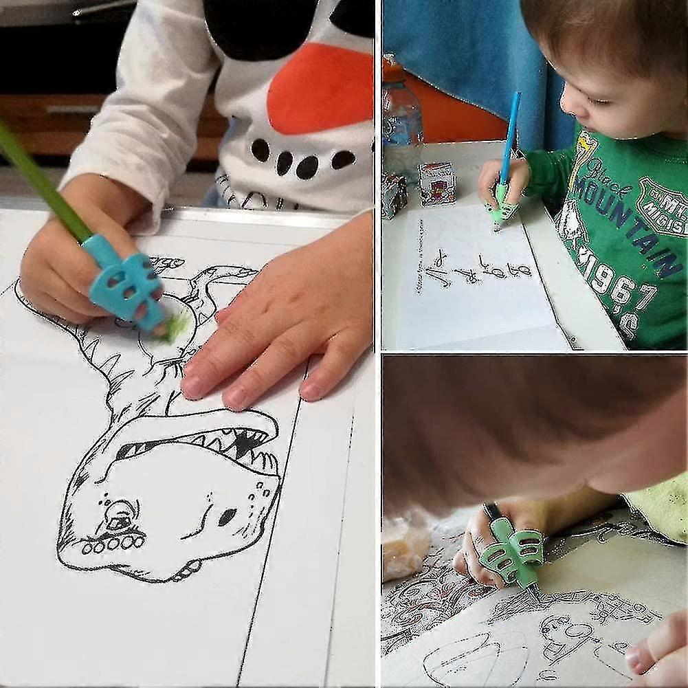 6 Pieces Pencil Grip Kids Child Finger Guide Pen Writing Aid Grip ...