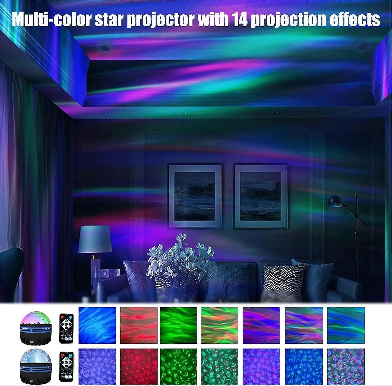 1pc Northern Lights LED Lamp, Indoor Atmosphere Lighting, Creative Home ...