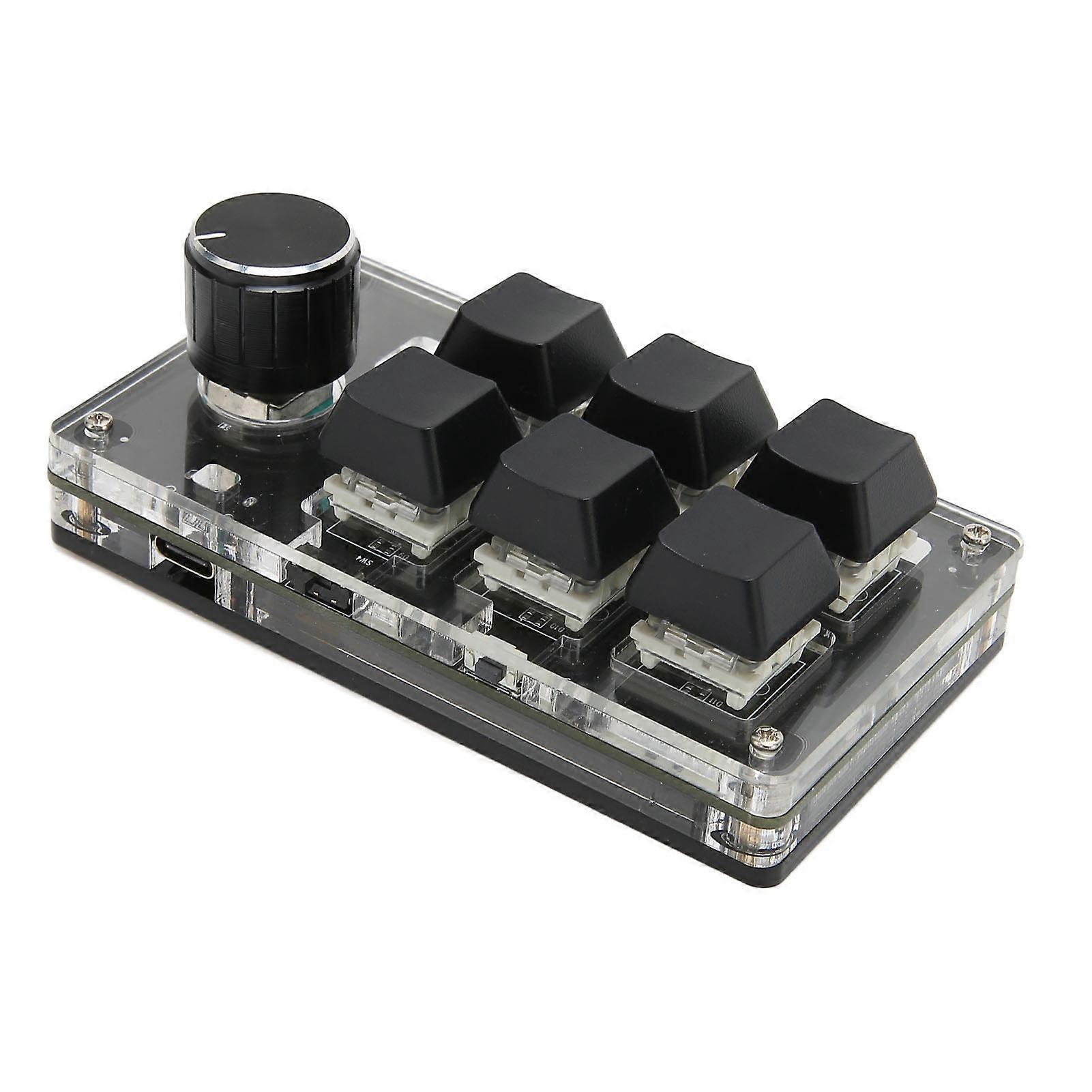 Mechanical Gaming Keypad 6 Keys 1 Knob Small USB Wireless Dual Mode OSU ...
