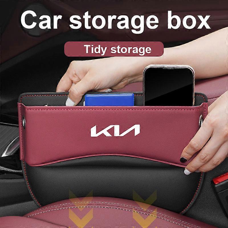 Leather Car Seat Gap Storage Box Filler Pockets For Kia Sportage ...