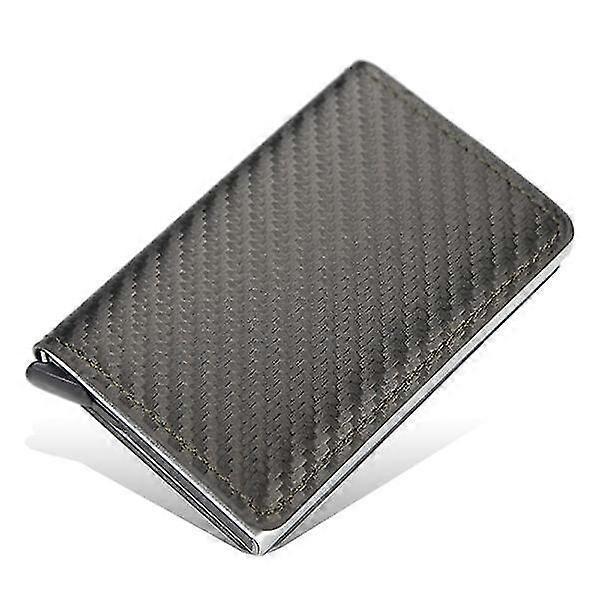 Carbon RFID - NFC Protection Wallet Card Holder 6 Cards Black-Yvan ...