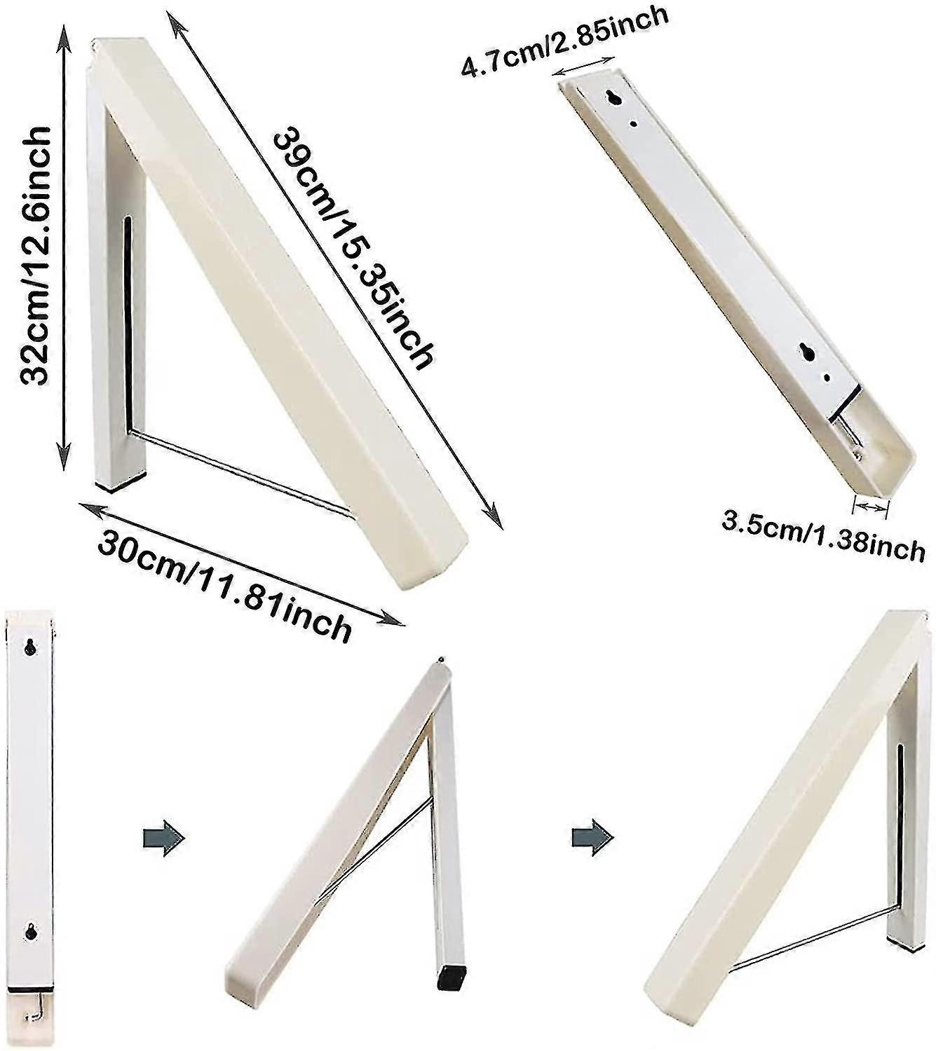 Outdoor Foldable Clothes Hooks Foldable Wall Mounted Clothes Rail ...