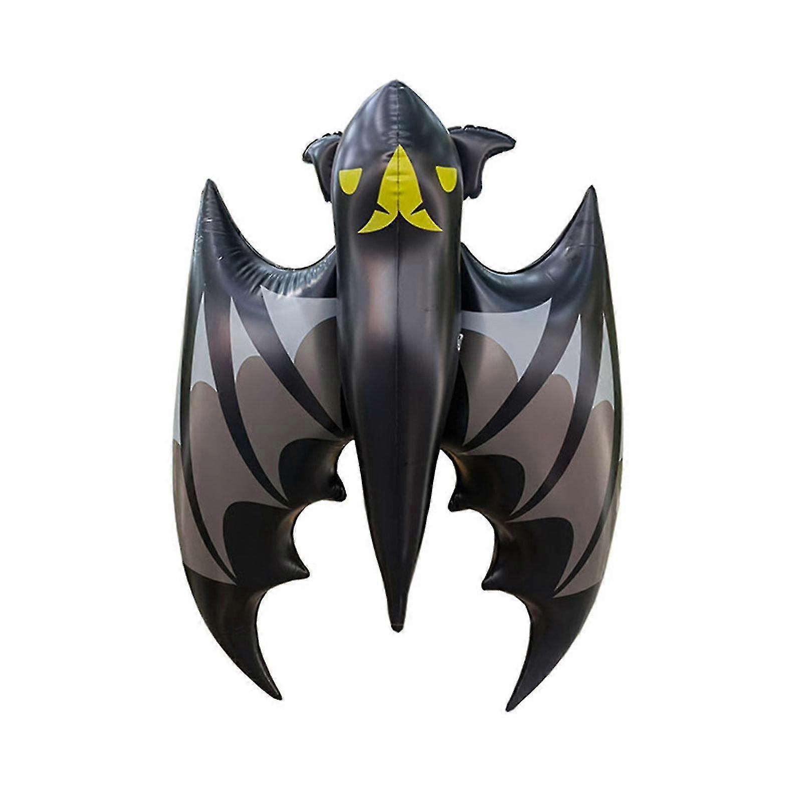 3ft Air Pumped Black Bat Inflatable Yard Decoration Halloween Party ...