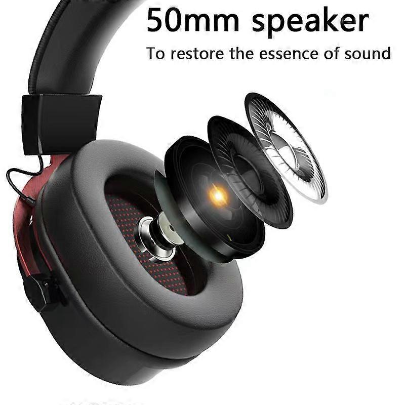 TEKUSHENG G1000 Gaming Wireless Headphone with Mic Bluetooth 5.3 Driver ...
