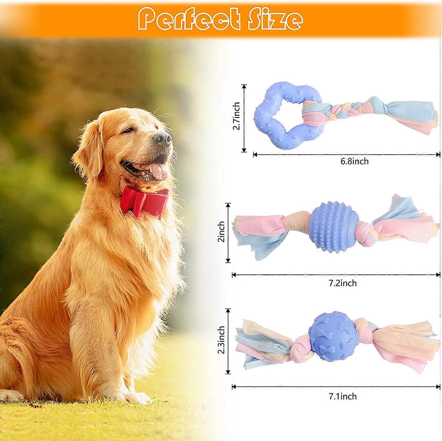 Puppy Toys for Teething,Dog Toys for Small Dogs with Cotton Cloth Rope ...