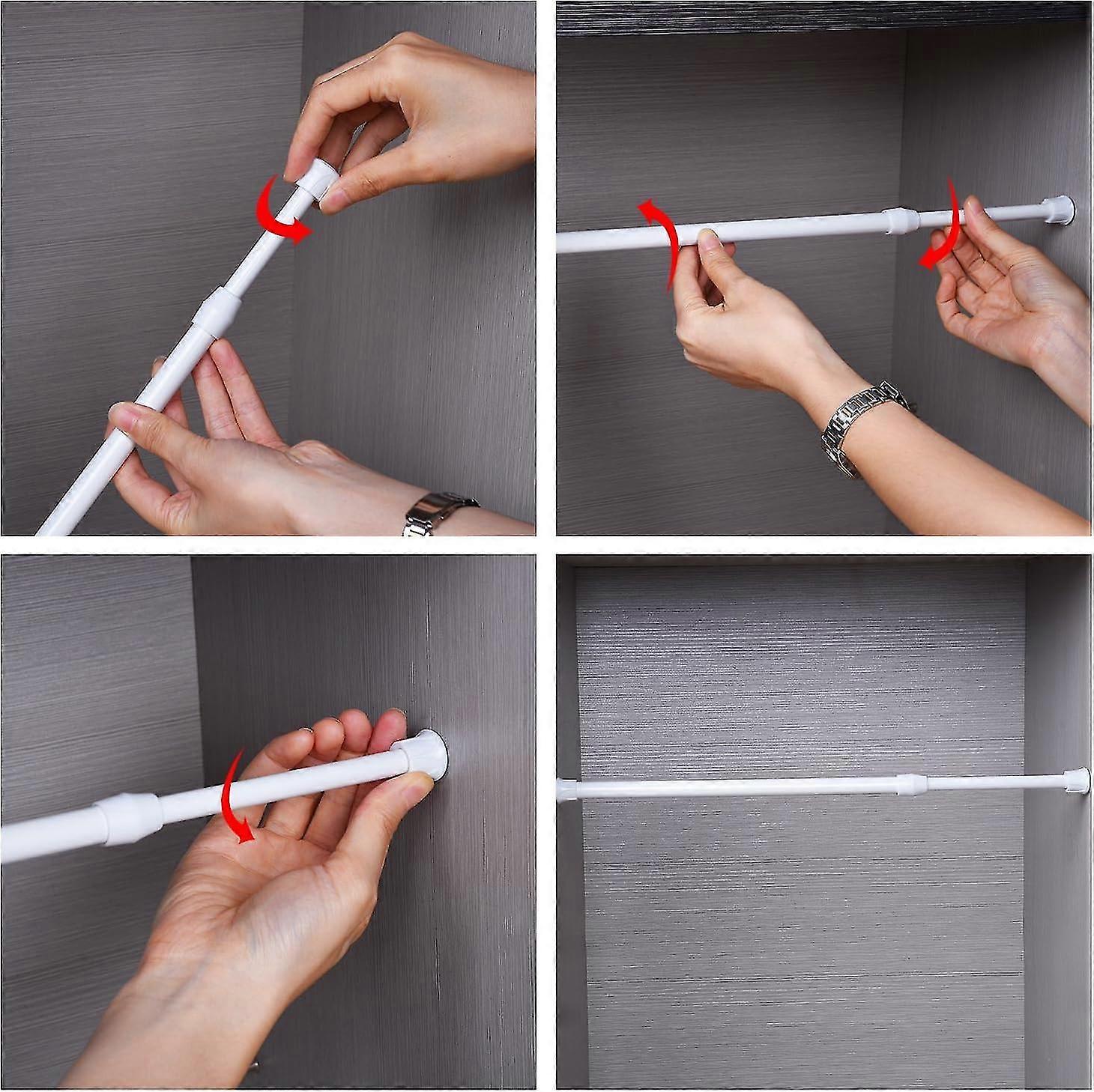 5 Pack Cupboard Bars Tensions Rod Spring Curtain Rod For Diy Projects ...