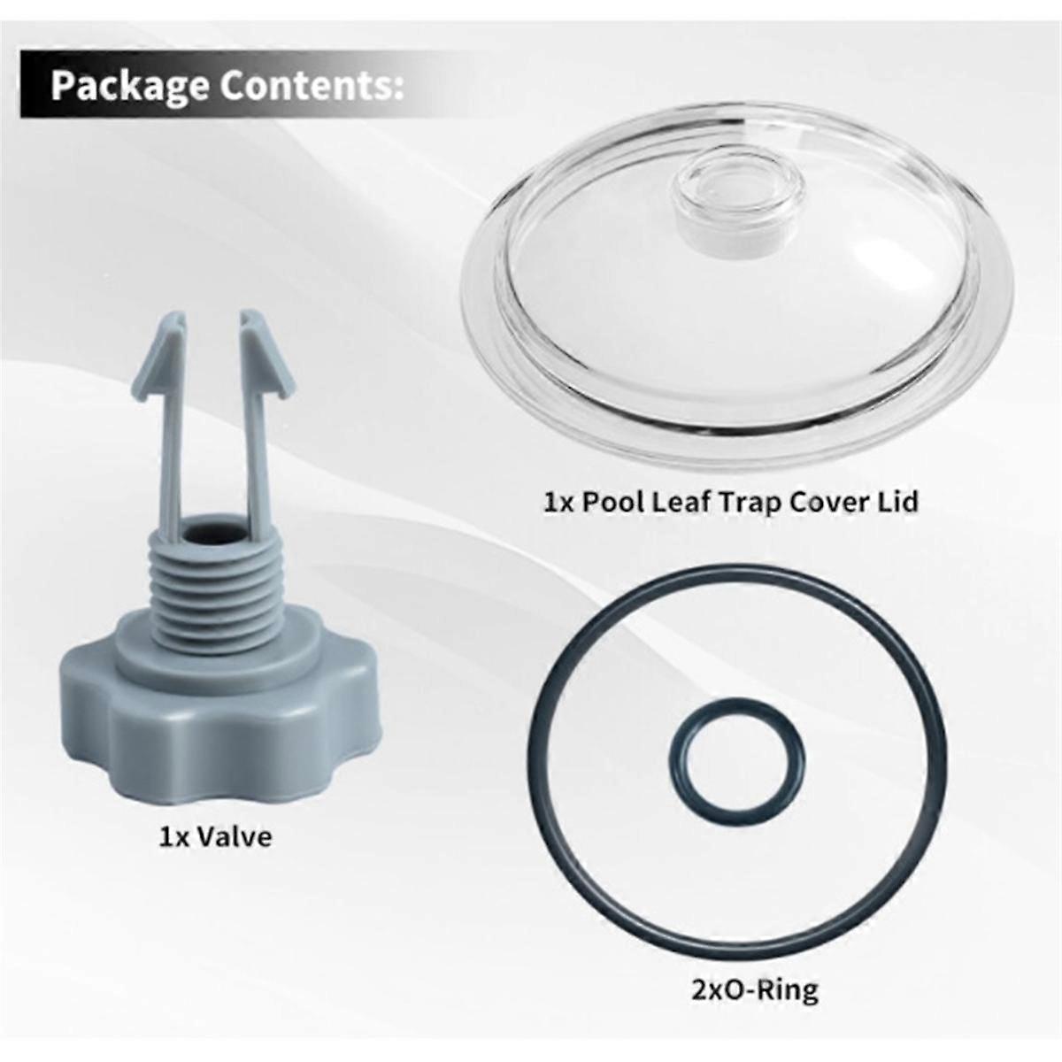 For SF80110-1 Pool Leaf Trap Cover Lid Sand Filter Pump O-Ring Valve ...