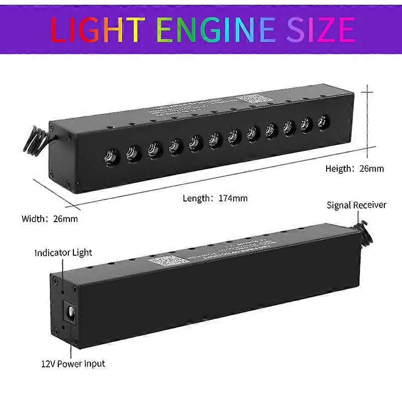 Colorful Meteor 9W 12Holes Car Starry Sky light RGBW Optic Fiber Lights ...