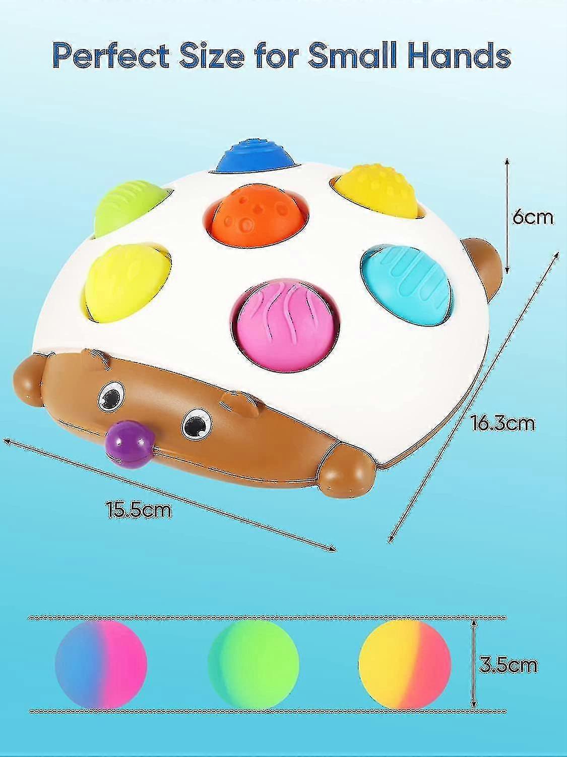 Simple Dimple Fidget Popper Sensory Toys, Travel Toys For Toddlers 1-3 ...