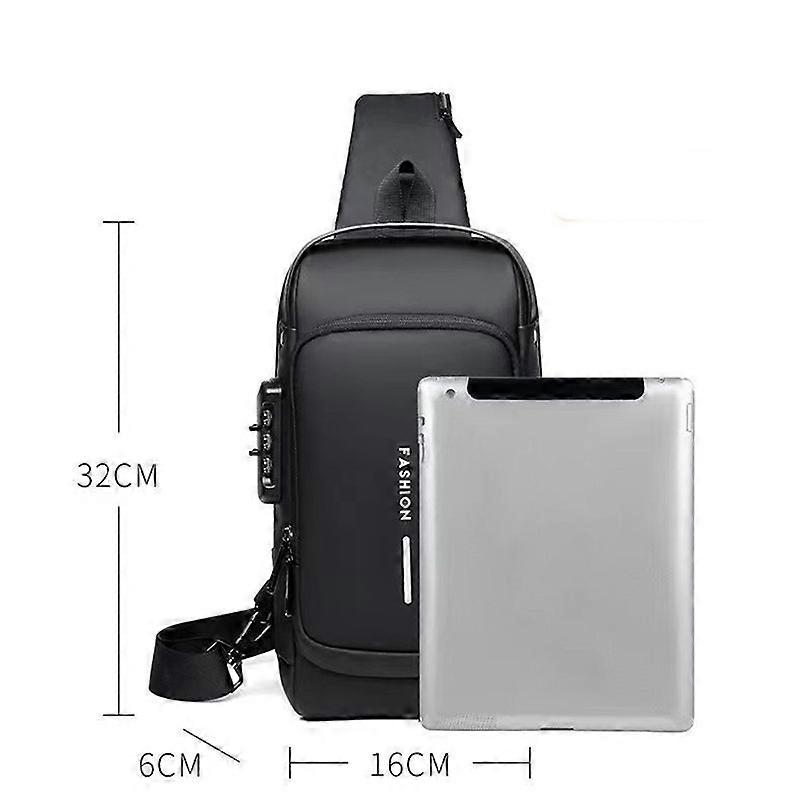 Anti-theft Password Lock Motorcycle Bag Men Motorcycle Bag With USB ...