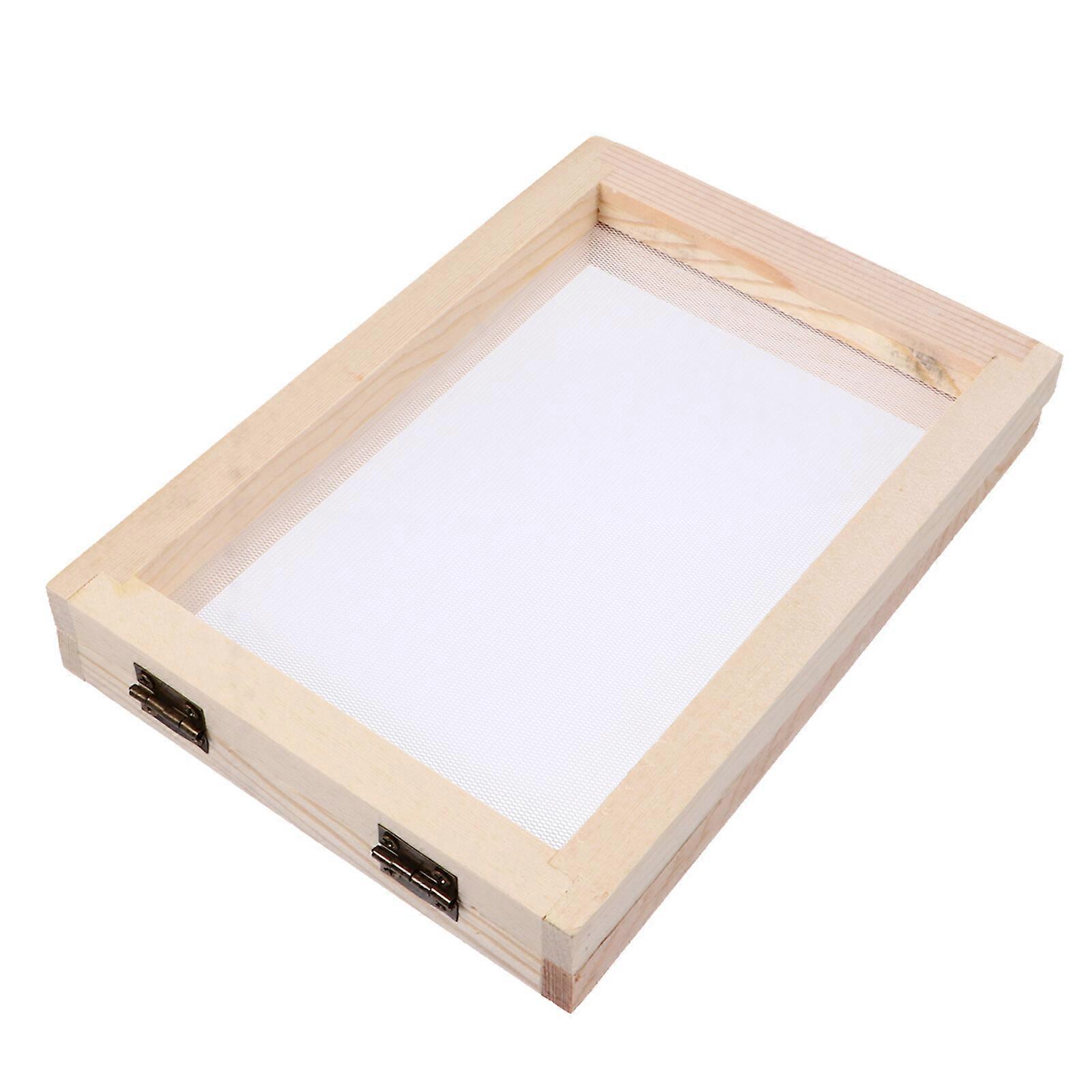 Wooden Paper Making Mould Screen Printing Frame DIY Paper Craft Tool ...