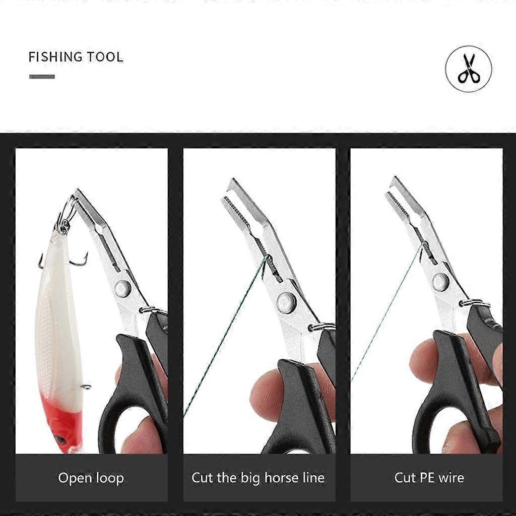 Multifunctional Fishing Plier PE Line Cutter With Hooked Tip Hook ...