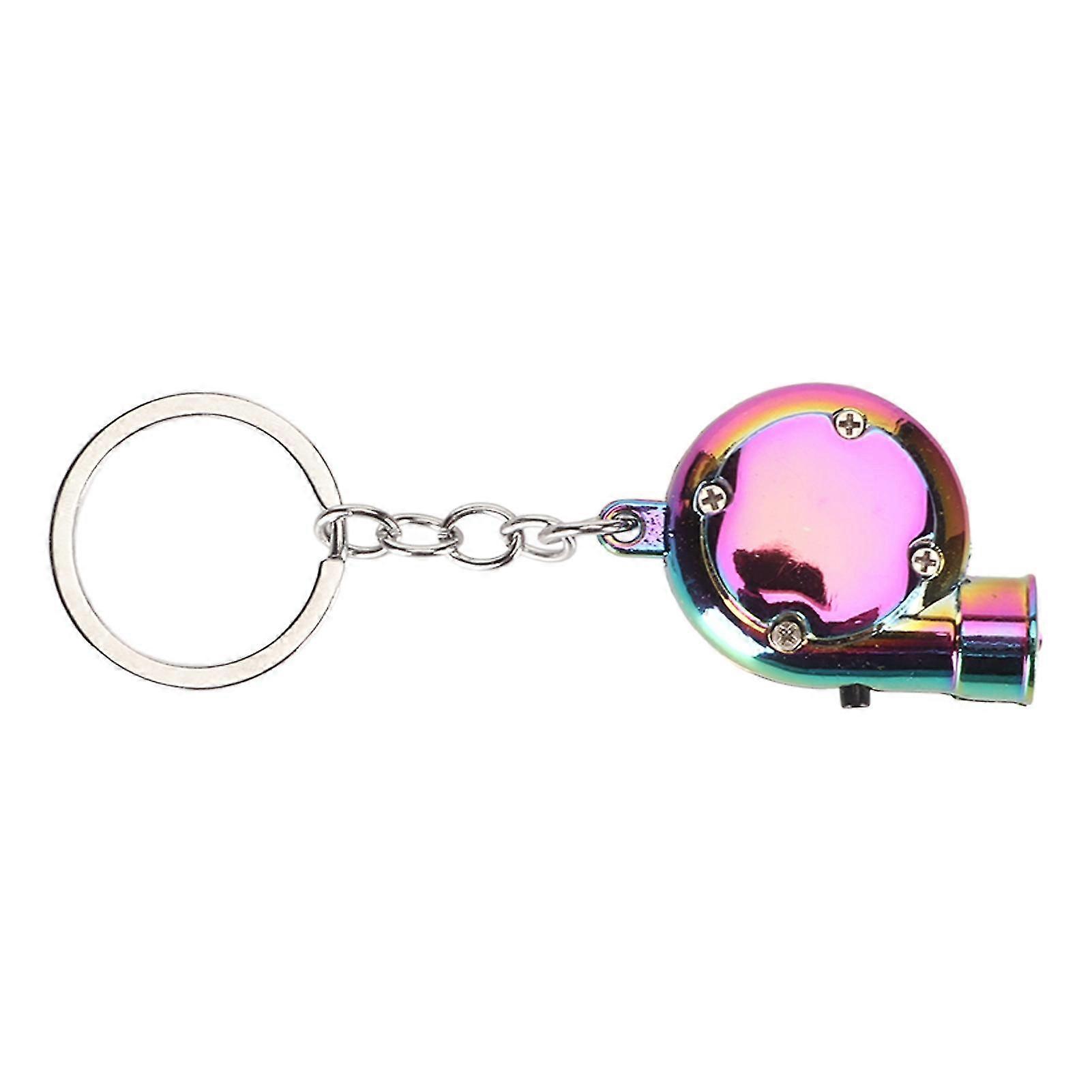LED Turbo Keychain with Sound and Light Battery Powered Metal Electric ...