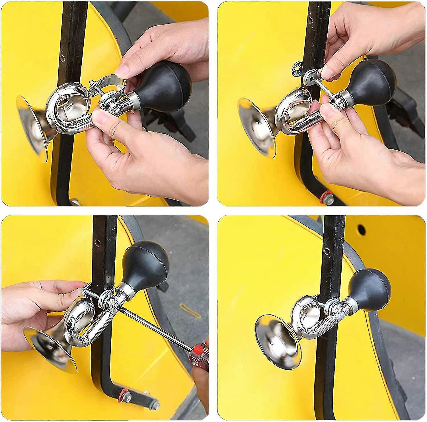 Bike Horn Retro Loud Metal Air Horn Bicycle Horn Loud And Durable Sound ...