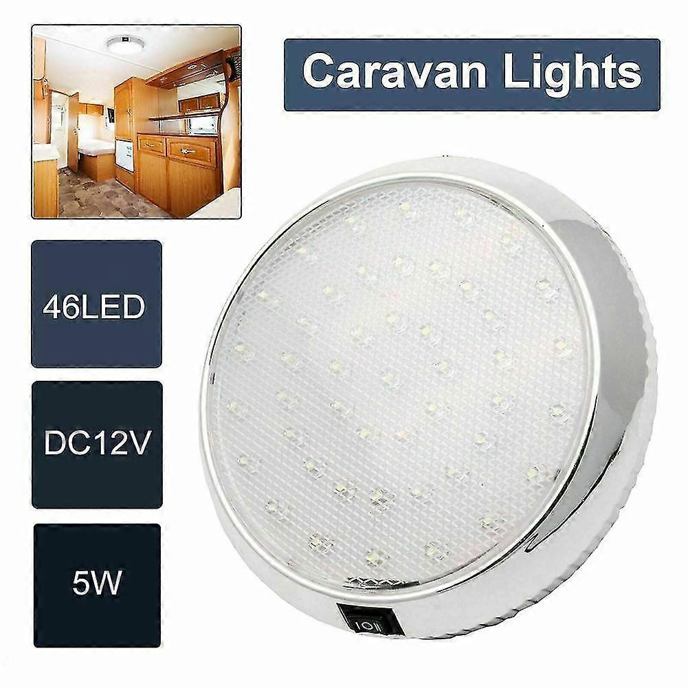 46led Ceiling Cabin Light 12v Caravan Campervan Van Trailer Interior ...