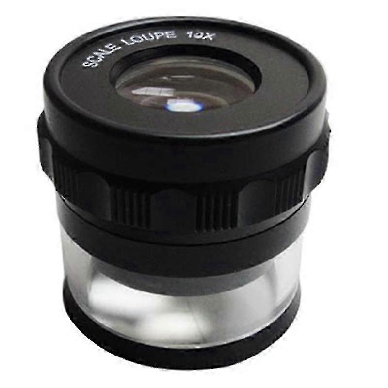 10X Stand Measuring Magnifier Scale Loupe Magnifying Glass 10X with ...