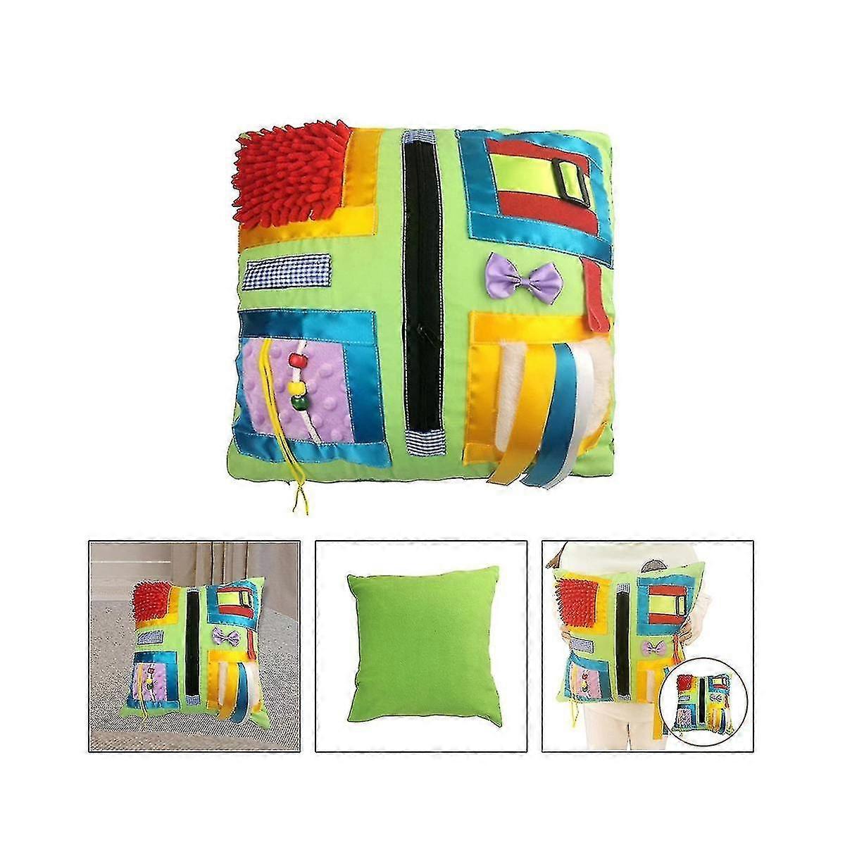 Dementia Fidget Pillow with Zipper & Photo Pocket - Sensory Activity ...